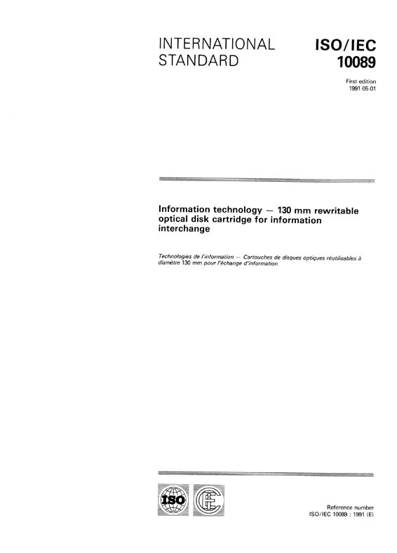 ISO/IEC 10089:1991 - IEC Standards - VDE Publishing House